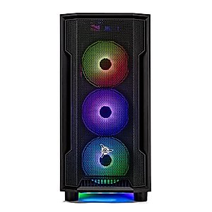 Skytech Gaming SkyTech Shadow 3.0 Gaming Computer PC Desktop - Ryzen 5 3600 6-Core 3.6GHz, RTX 3060 Ti 8GB, 1TB SSD, 16GB DDR4 3000, RGB Fans, AC WiFi, Windows 11 Home 64-bit, Black