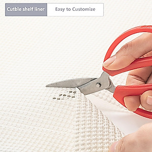 TJWODO Shelf Cabinet Liner,Drawer Liners Non Adhesive Easiest Install Mat, Strong Grip Bottom,Easy Clean Non Slip Shelving Liner for Kitchen Cabinets,12" x20'