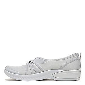 BZees Womens Niche Slip-On Silver Shimmer 8 M