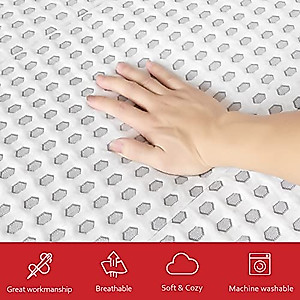 Trifold Mattress Topper for Pack N Play 37.5x26x2 Inch, Breathable Soft Portable Foldable Playard Mattress, Playpen Mattress for Pack and Play Crib,Mini Crib Mattress, Dots