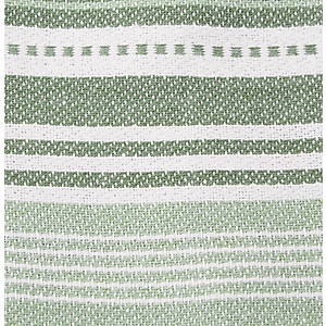 DII Everyday Dishtowel Collection Urban Stripe, 20x30, Artichoke Green, 3 Piece