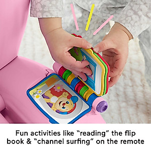 Fisher-Price CFD39 Smart Stages Pink Chair, Activity Chair Toy for 1 Year Old with Sounds, Music and Phrases