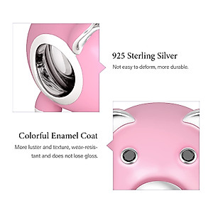 GNOCE "I Love Hotdog Hot Dog Charm Pendant Dangle 18k Rose Gold Plated With Cz 925 Silver Cute Pizza Hot Dog Bead Fit Women Snake Chain Charm Bracelet Necklace Jewelry Gift