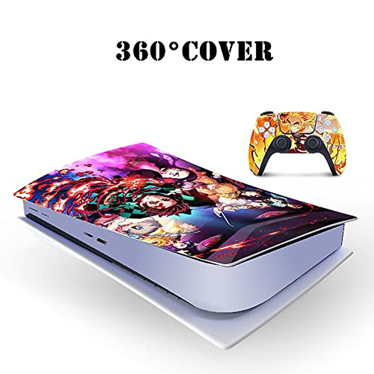 Stickers for Ps5 Controller Skin Digital Package, Suitable for Playstation 5 Shell Console and Controller, Durable, Scratch Resistant and Bubble Free B Style