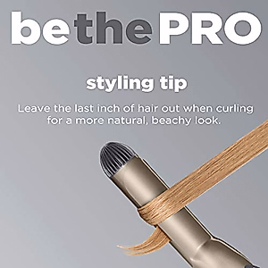 INFINITIPRO BY CONAIR Tourmaline 1 1/4-Inch Ceramic Curling Iron, 1 ¼ inch barrel produces loose curls – for use on medium and long hair