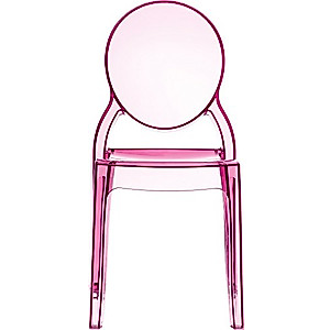 Compamia Elizabeth Polycarbonate Patio Dining Chair in Pink (Set of 2)
