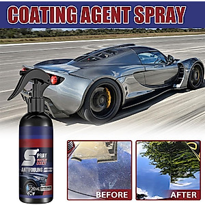 ZMPDJG 2023 New Multi-functional Coating Renewal Agent, Car Coating Agent Spray, 3 in 1 High Protection Quick Car Coating Spray, Plastic Parts Refurbish Agent, Fast-Acting Coating Spray (3Pcs)