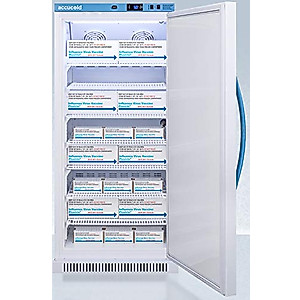 Summit Appliance ARS8PV Pharma-Vac Performance Series 8 Cu.Ft. Upright Vaccine All-refrigerator with Automatic Defrost, Factory-installed Lock, Digital Thermostat and White Cabinet
