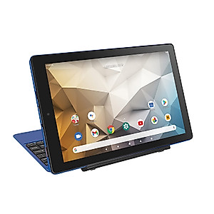 RCA 10 Inch 2GB RAM 32GB Storage Quad-Core IPS HD Touchscreen WiFi Bluetooth with Detachable Keyboard Android 10 Tablet Bundle w/32GB SD Card (Ikat)