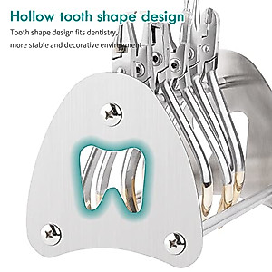 LVCHEN Dental Stainless Steel Pliers Holder - Orthodontic Pliers Organizer Multifunctional Sturdy Forceps Rack for Orthodontic Craft Plier Forceps Scissors