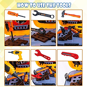 Toddler Tool Set for Age 2-4 Kids Learning Tools Bench for Toddlers Boys Toys 2 Year Old Prezzie