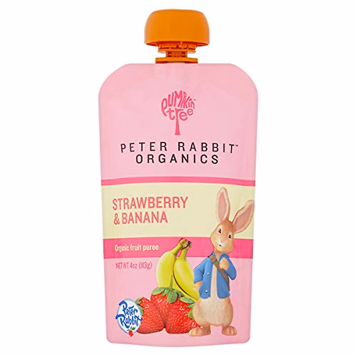 Peter Rabbit Organics Strawberry and Banana Pure Fruit Snack, 4 Ounce(Pack of 10)