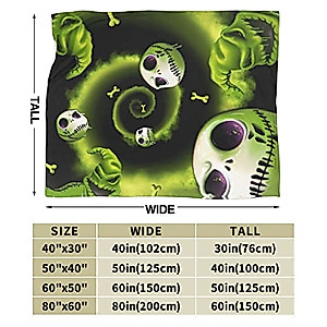 Before Christmas Blanket Flannel Throw Blanket Ultra Soft Warm Plush Bedding for Couch Bed Living Room Sofa 50"X40"