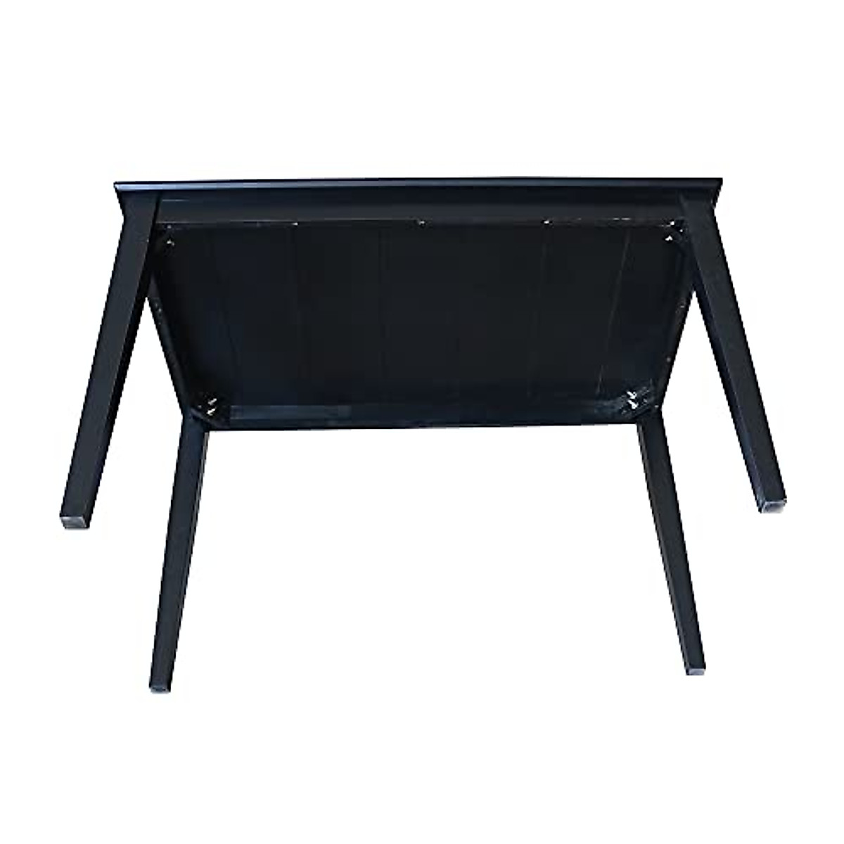 International Concepts Solid Wood Dining Table with Shaker Legs, 48 by 30 by 30-Inch, Black