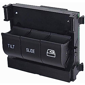 Overhead Console Switch (Rear Sliding Window Switch, Sunroof Switch) *Three Buttons* Replacement for 2011-2017 Ford F150 F250 F350 F450 F550, Replaces 9L3Z-15B691-DA, 71712