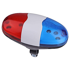 Siren for Bike,ycle Horn Bell Siren,Waterproof ycle Cycling Horn Bell 6 LED Light 4 Tunes ycle Bell 120dB