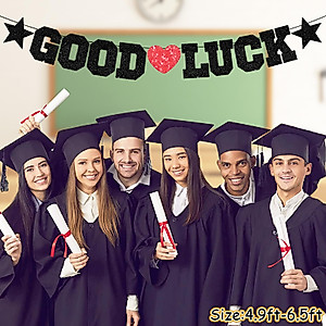 Good Luck Banner Decoration, Farewell Party Decoration, Black Retirement Party Banner, Graduation Party Going Away Party Office Work Party Farewell Party Decorations Supplies