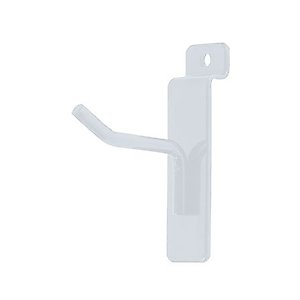 2" Slatwall Hooks for Slat Panel Display - 50 Pcs Box - 1/4" Dia Wire - Heavy Duty - White Color