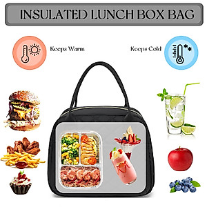 CAMTOP Lunch Box for Women Insulated Lunch Bag Lunchbox Cooler Thermal Leakproof Quilted Reusable Lunch Tote Bag for Work School Travel Picnic