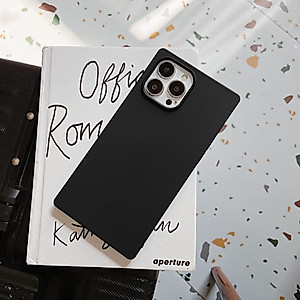 Jmltech for iPhone 14 Pro Max Case Silicone Protective Slim Thin Shockproof Flexible Women Girls Cute Phone Case for iPhone 14 Pro Max Black