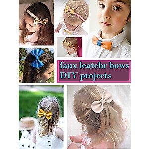 Faux Leather Sheets for Crafts, 16PCS/Set Leather Fabric 8.3" x 12"(21cm x 30cm) A4 Synthetic Leather Fabric Sheets for Leather Earrings Bows Making PU Fabric Leather for DIY Projects (Thin Material)