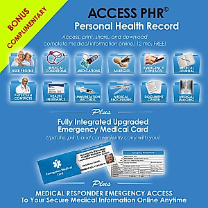 Elite II USB Medical Alert Bracelet – Hypoallergenic Silicone Wristband w/ 2GB Waterproof Flash Drive, Engraved ID Plate, and Emergency Medical Card – Access to Personal Health Record Portal, Gray