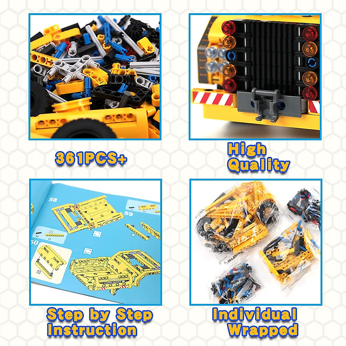 Amy&Benton Dump Truck Building Toys Sets for Boys 8-12 or Airplane Building Kit STEM Plane Building Toys Set for Kids