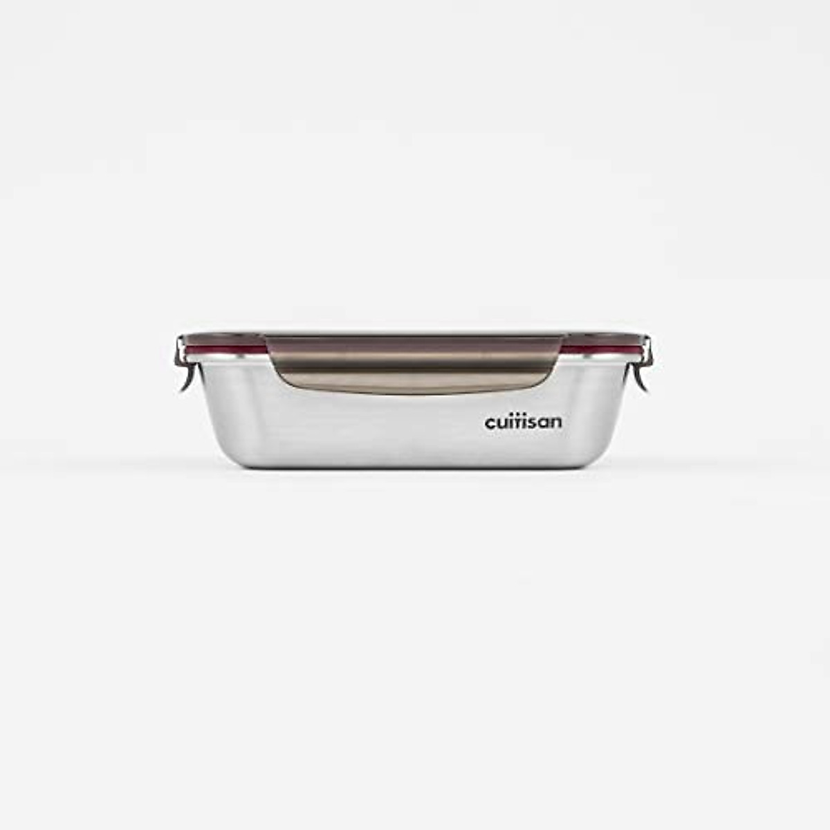 CUITISAN FLORA RECTANGLE AIRTIGHT CONTAINER NO.7 37.2oz, STAINLESS STEEL FOOD CONTAINER, WATERPROOF, MICROWAVE and DISHWASHER AVAILABLE