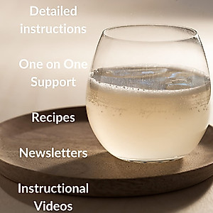 Organic Heirloom Starter Unlimited Usage Dehydrated Water Kefir Grains- Grown in Organic Specialty Sugars and Natural Spring Water - Organic, Vegan, Gluten-Free, and Caffeine-Free