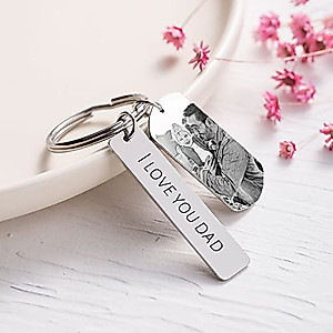 Valentine Day Gifts Personalized Keychain - Drive Safe I Need You Here With Me Custom Keychain Valentine Day Gifts for him, Silver, One Size