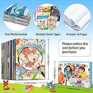 Elfew 20 Pack Small Activity Books for Kids Age 4-8,8-12.Kid Party Favor Game and Coloring, Include Word Search, Mazes,Find the Difference,Dot to Dot and More, Goodie Bag Stuffers for Kids