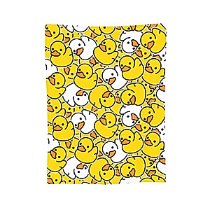 Gbuzozie Fleece Blanket Cute Duckies Lightweight Ultra-Soft Micro Cartoon Rubber Ducks Throw Blanket for Sofa Couch Bed Camping Travel - Super Soft Cozy Microfiber Blanket 50"X40"