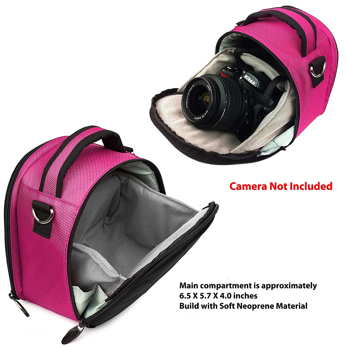 Laurel Travel Camera Bag Case For Canon EOS, 5Ds, 5Ds R, 7D Mark II, Mark 3 EF DSLR Camera