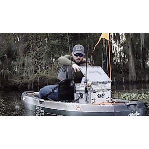 Flambeau Outdoors 455TKP Tuff Krate, Kayak Tackle Storage Solution, Fishing Organizer Crate, Premium, Gray