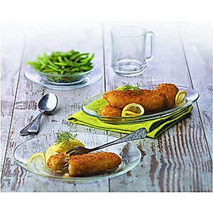 Duralex Lys Plates with a Polishing Cloth