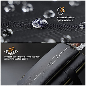 KIZUNA Laptop Sleeve Case 15.6 Inch Computer Carrying Handbag for 16" MacBook Pro M3 M1 M2 Max/15.6" Lenovo Legion 5/IdeaPad Gaming 3i/IdeaPad Flex 5i/Thinkbook 16+ /15.6" HP Envy x360 15/Dell XPS 15