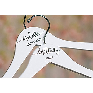 Personalized Bridesmaid Hangers - Wedding Hanger - Bridal Dress Hanger HG100