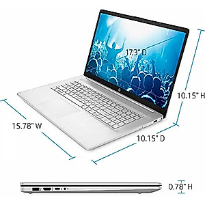2022 Newest HP Pavilion Laptop, 17" HD+ (1600 x 900) LED Display, AMD Athlon Silver Processor, AMD Radeon Graphics, 16GB RAM, 1TB PCIe SSD, Fingerprint Reader, Wi-Fi 6, BT 5.0, Windows 10, Rose Gold