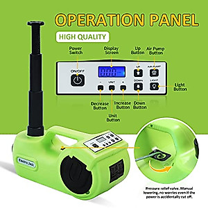 Simtamy Electric Car Jack Kit 5 Ton 12V Hydraulic Jack with Electric Impact Wrench and Tire Inflator, Portable Emergency Car Lift Tire Change Tools