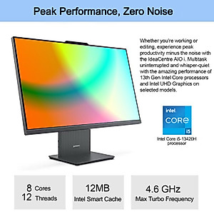 Lenovo IdeaCentre I Gen 9 Daily All-in-One, 23.8" FHD 1920 * 1080 Touchscreen 100Hz, i5-13420H, 16GB DDR5, 2TB SSD, Wi-Fi 6, Windows 11 Pro, Grey