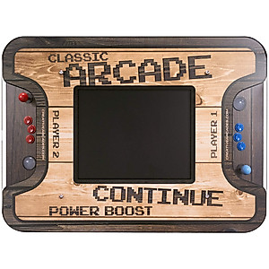 Creative Arcades Full Size Commercial Grade Cocktail Arcade Machine | 2 Player | 412 Games | 19" LCD Screen | Square Glass Top | LED Lights | 2 Sanwa Joysticks | 2 Stools Included | 3 Year Warranty