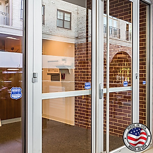 Psyfer® (Fade-Free) 6 Pack - Small Alarm Security Outdoor UV Window Stickers [Made in USA]