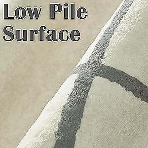 jinchan Area Rug 3x5 Abstract Rug Grey Gray Rug Aesthetic Minimalist Rug Entryway Indoor Floor Cover Print Carpet Thin Rug Modern Rug Lightweight Kitchen Living Room Bedroom Dining Room Office