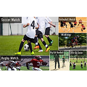 LingTu Soccer Socks 3 Pairs Team-Sport Knee High Breathable Football Socks for Men Youth Kids Boys