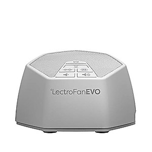 LectroFan Evo White Noise Sound Machine with 22 Unique Non-Looping Fan & White Noise Sounds & Sleep Timer, 1 Count