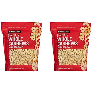 Kirkland Signatureââ€ž¢ Whole Cashews 2.5 lb. Jars, Fancy Grade Mother's Day Gift, 2.5 Pound (Pack of 2)