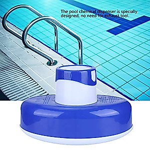 Pool Chemical Dispenser, PP Material 7.7cm Floating Chemical Dispenser, Chemical Dispenser Floating Swimming Pool Pool Exhaust Tool for Garden Pool Equipment