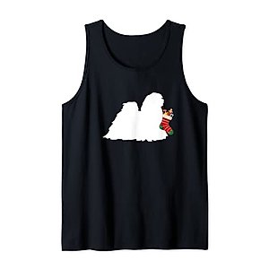 Lhasa Apso Christmas Stocking Stuffer Dog Tank Top