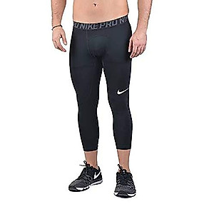 Nike Men's Pro 3qt Tight (Black/Anthracite/White, Medium)