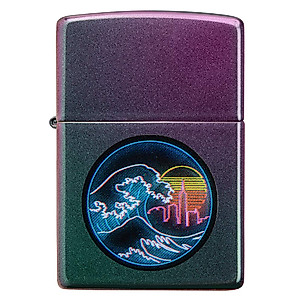 Zippo Great Vaporwave Iridescent Pocket Lighter, one Size